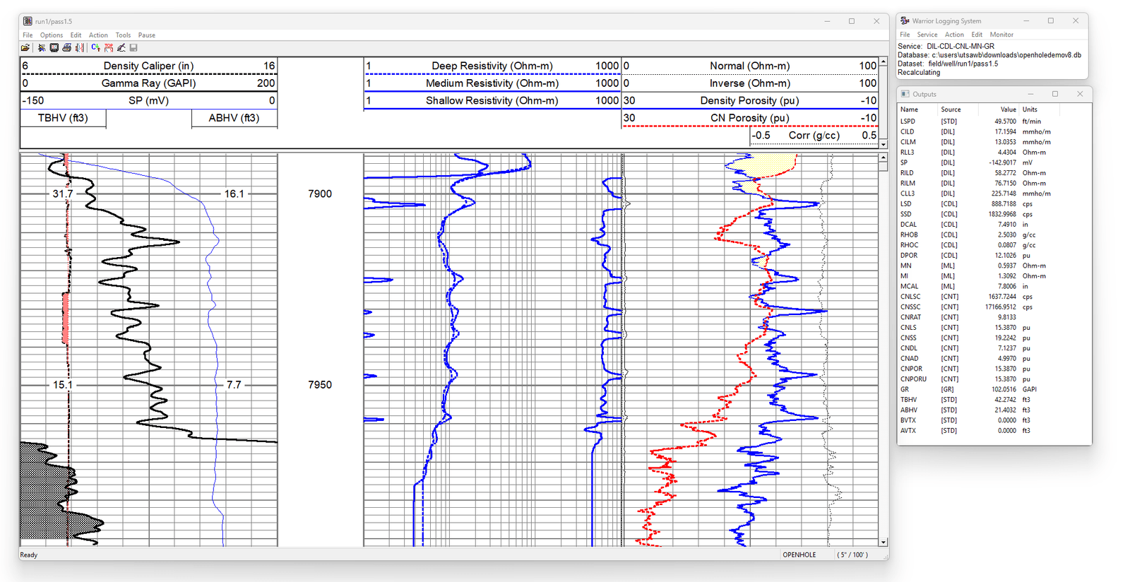 Open Hole Logging System